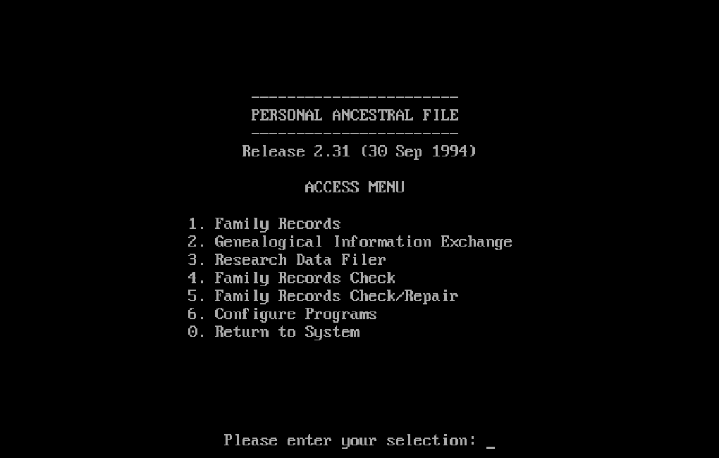 Personal Ancestral File files (*INDIV2.dat, *.paf) - My Family Tree™ Help